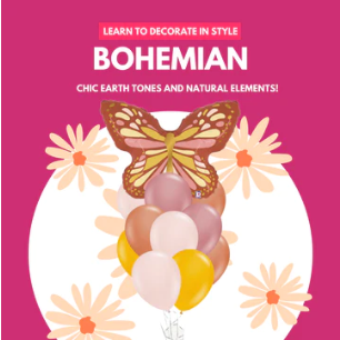 How to Decorate for A Bohemian Style Event – Charleston Balloon