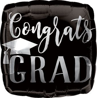 Square Congrats Grad Foil Balloon