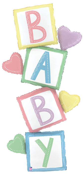 Giant Baby Blocks Stacker Balloon (63 Inch) – Charleston Balloon